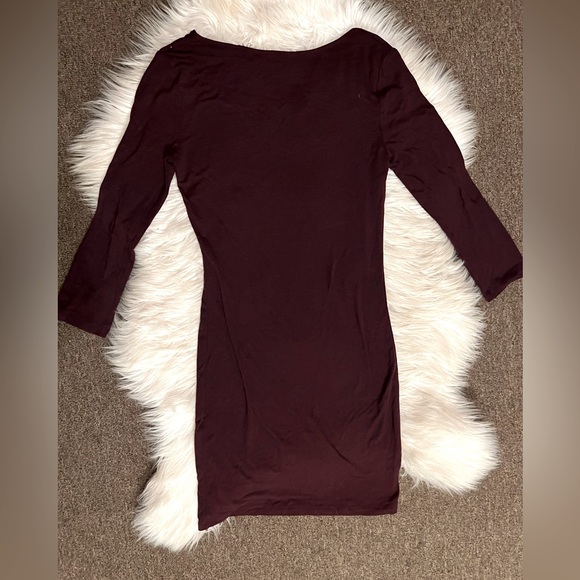 None | Dresses | Burgundy Custom Tunic Dress | Poshmark